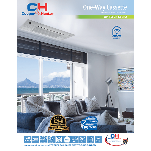 Cooper&Hunter 1-Way Ceiling Cassette Outdoor Multi-Zone – CoolMan HVAC ...